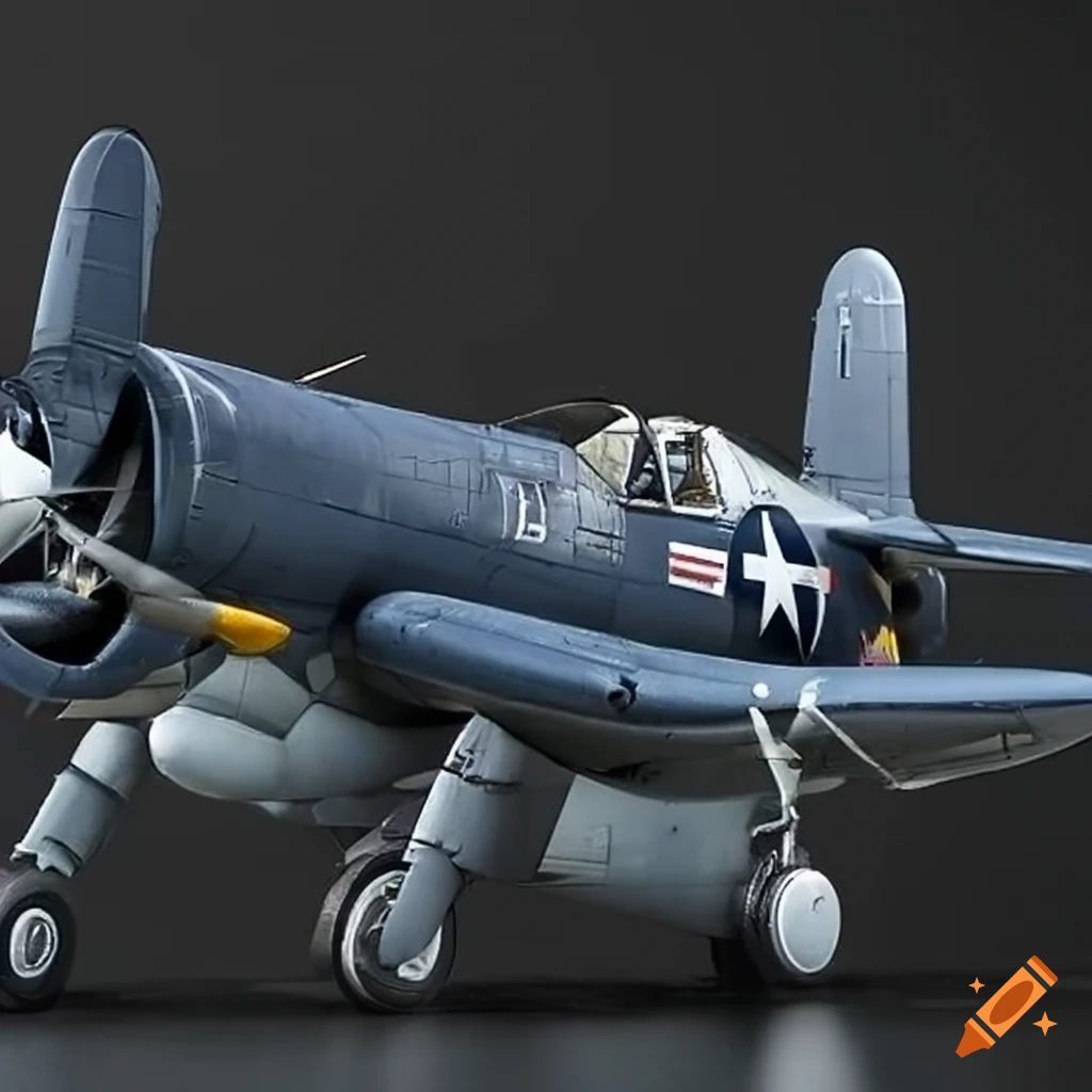 F4u corsair fighter plane on Craiyon
