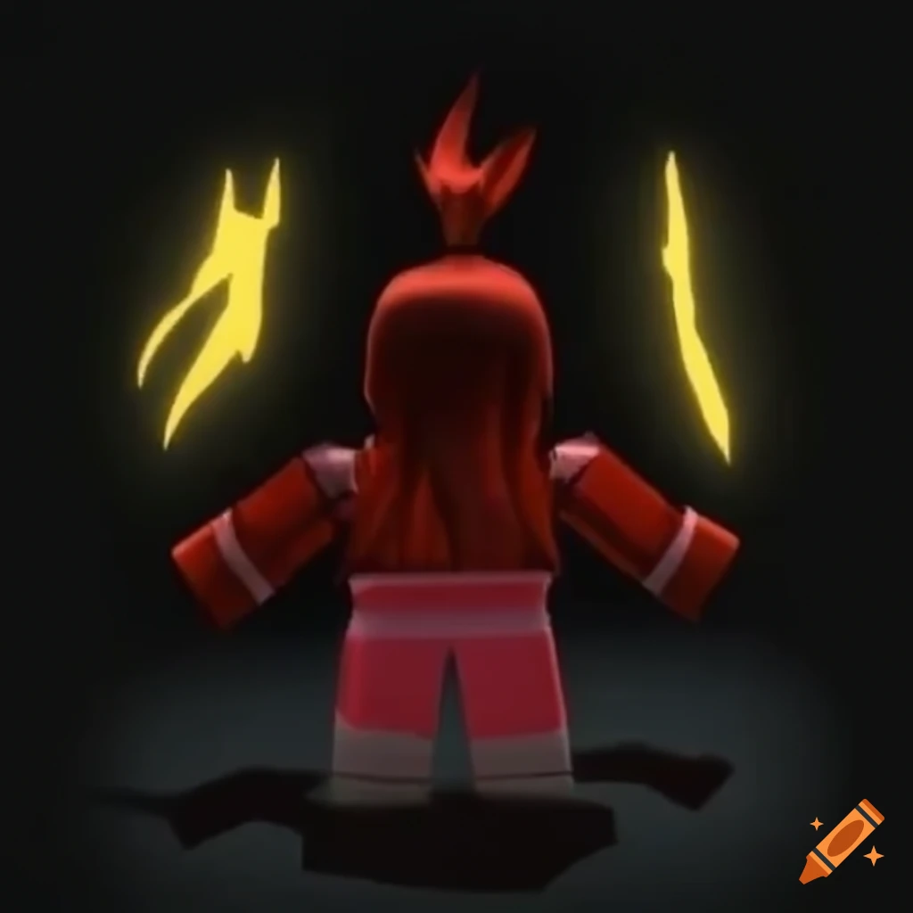 Roblox animated thumbnail of fast-paced anime fighting on Craiyon