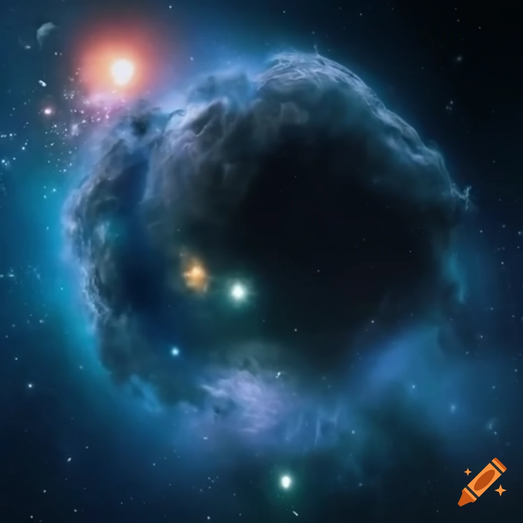 Outer space with stars and galaxies on Craiyon