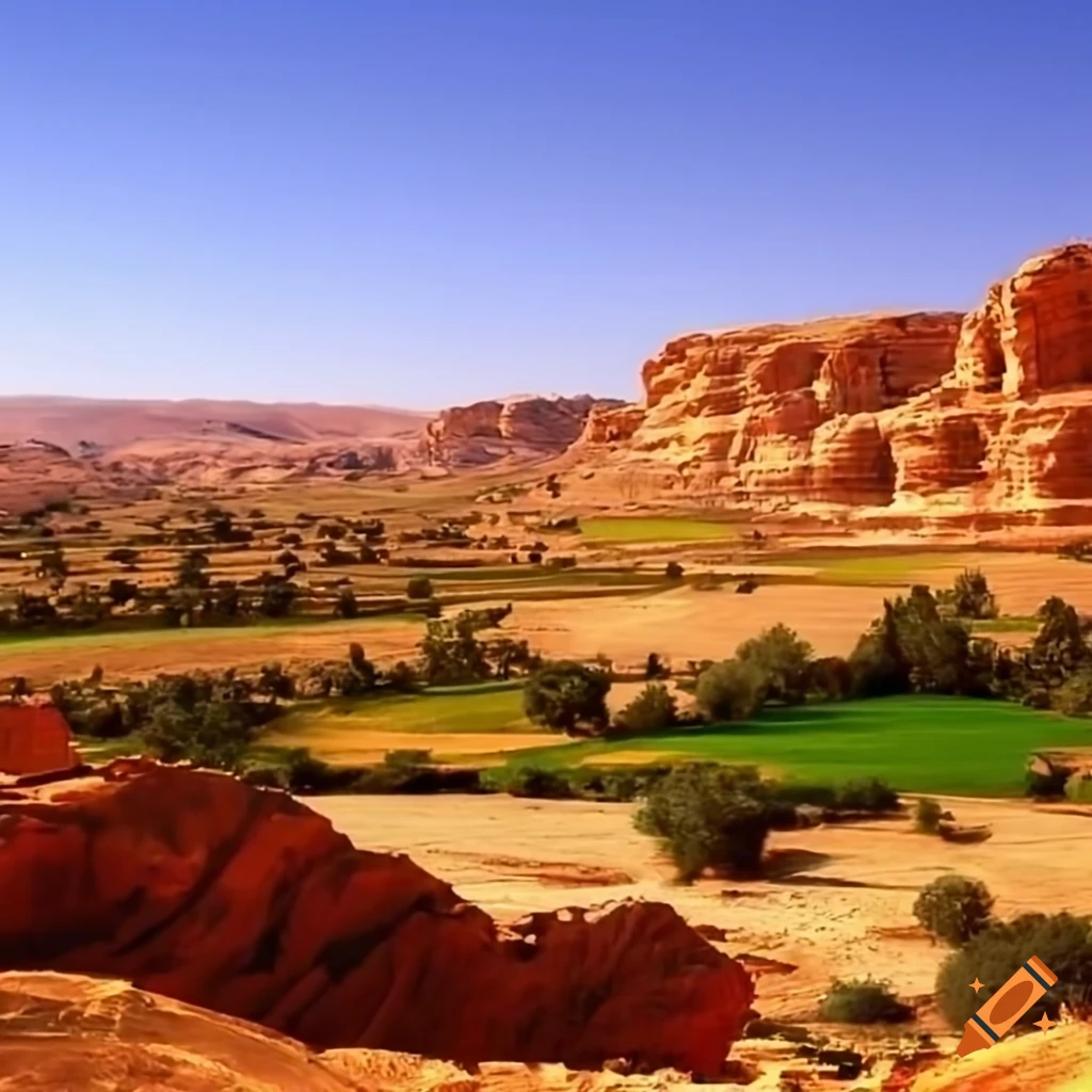 Jordan country landscape on Craiyon