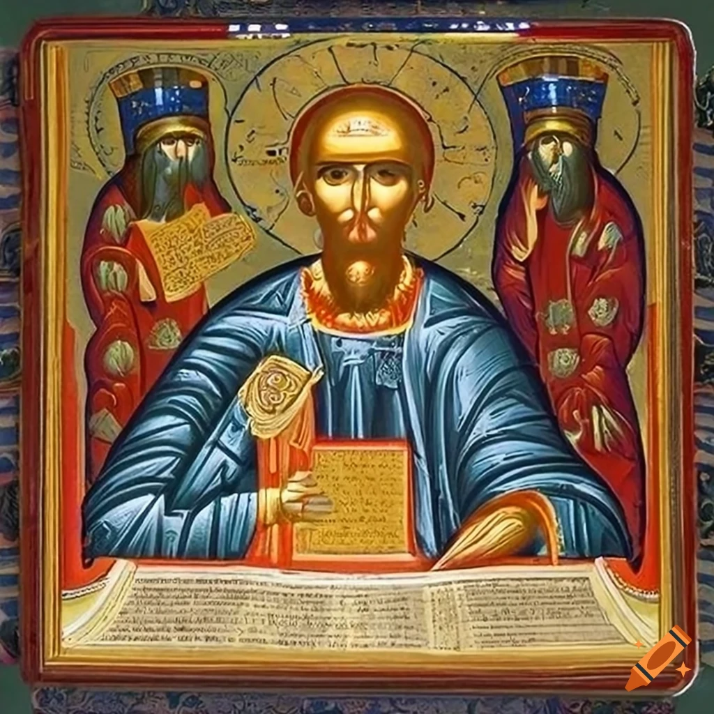 Hyper realistic and detailed front-facing image of the Bible in Old ...