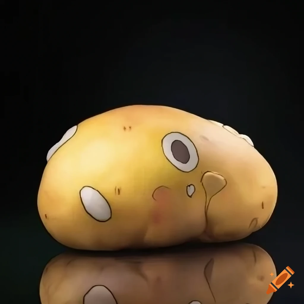 Metapod pokemon with potato skin on Craiyon