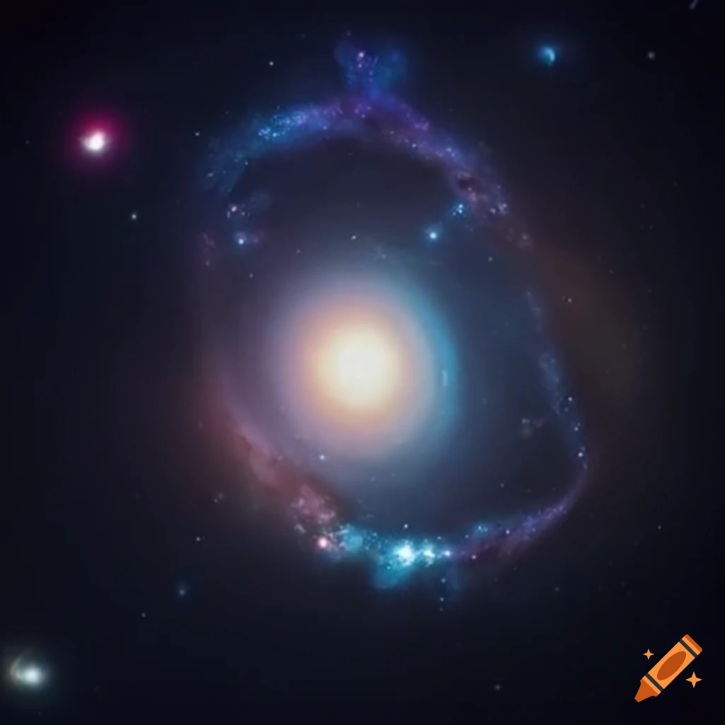 Ring galaxy on Craiyon