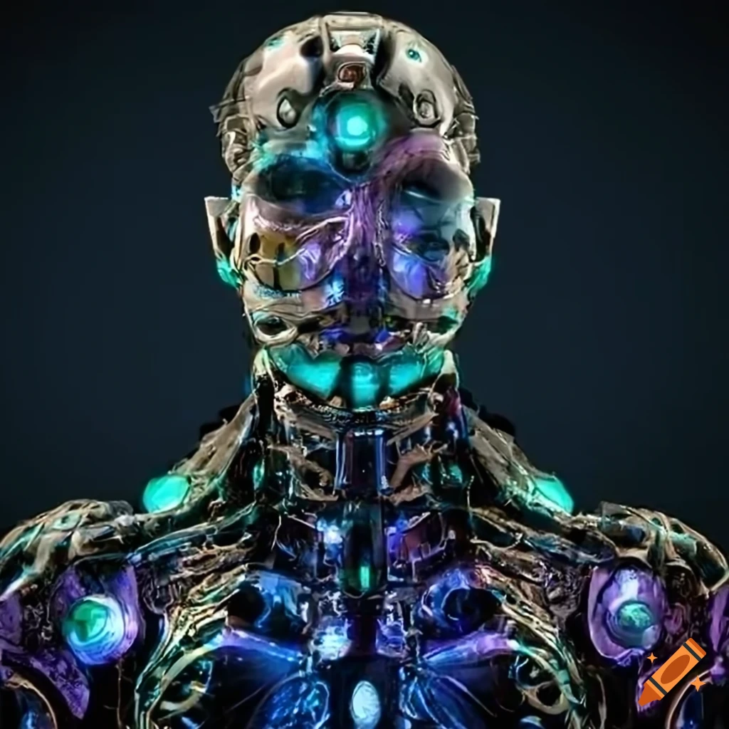 High resolution image of a futuristic cyborg on Craiyon
