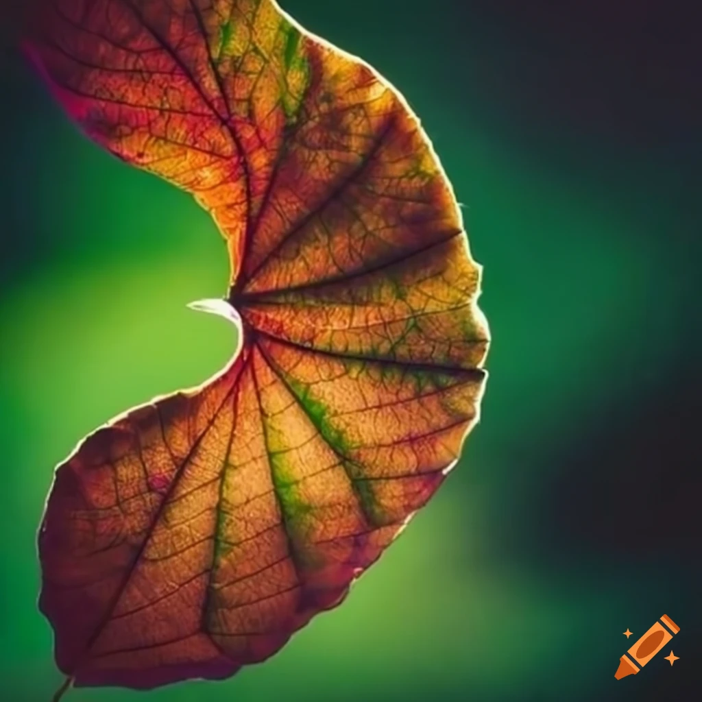 Swirling leaves in the wind in a natural setting on Craiyon