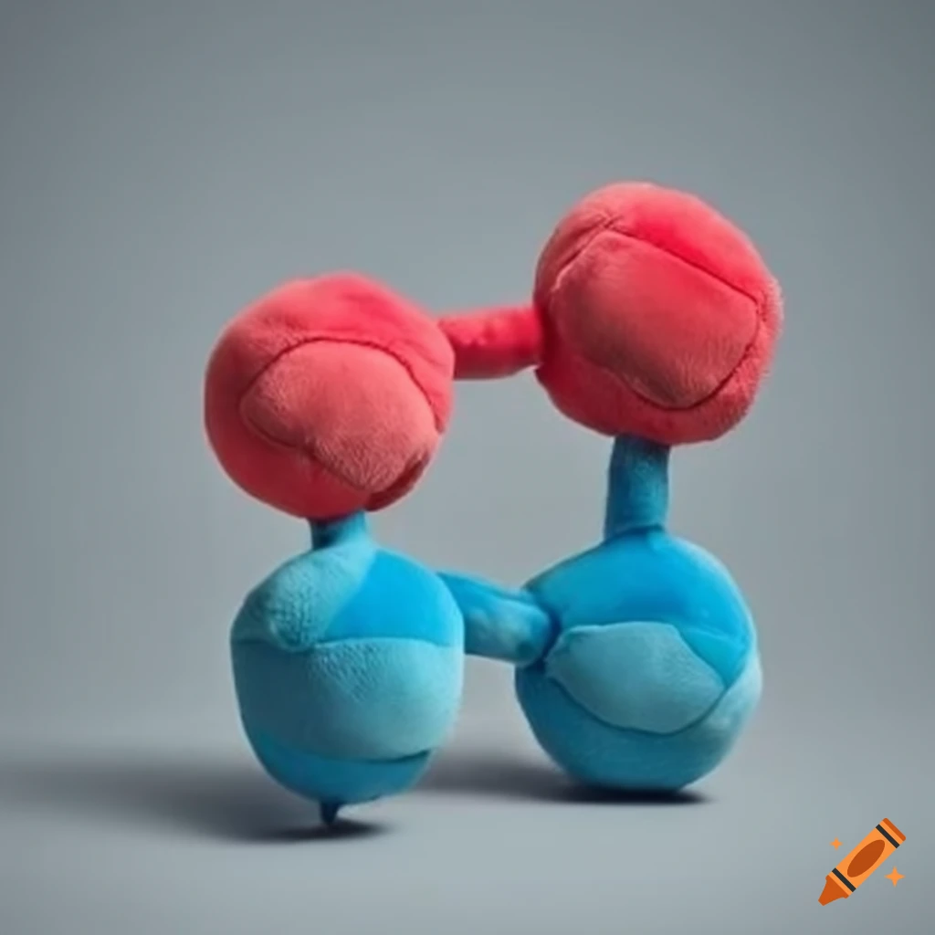 Plush toy molecules on Craiyon