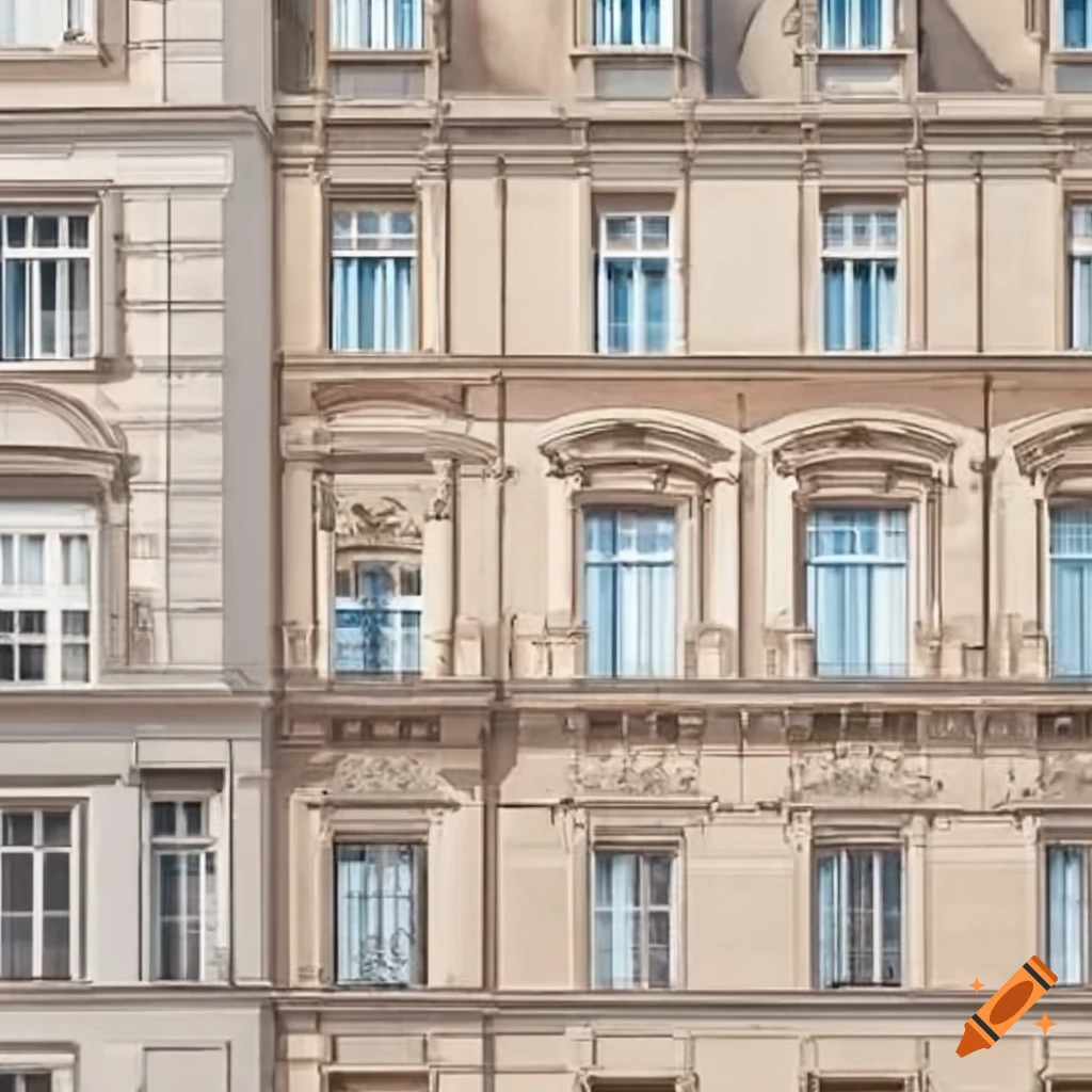 Haussmannian building texture on Craiyon