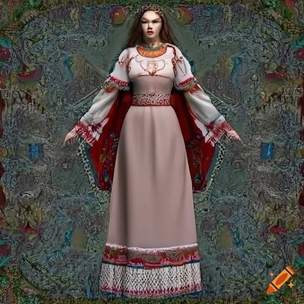 Slavic woman in hyper realistic closeup and full body view on Craiyon