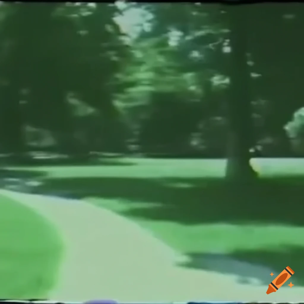 Sunny park in vhs footage on Craiyon
