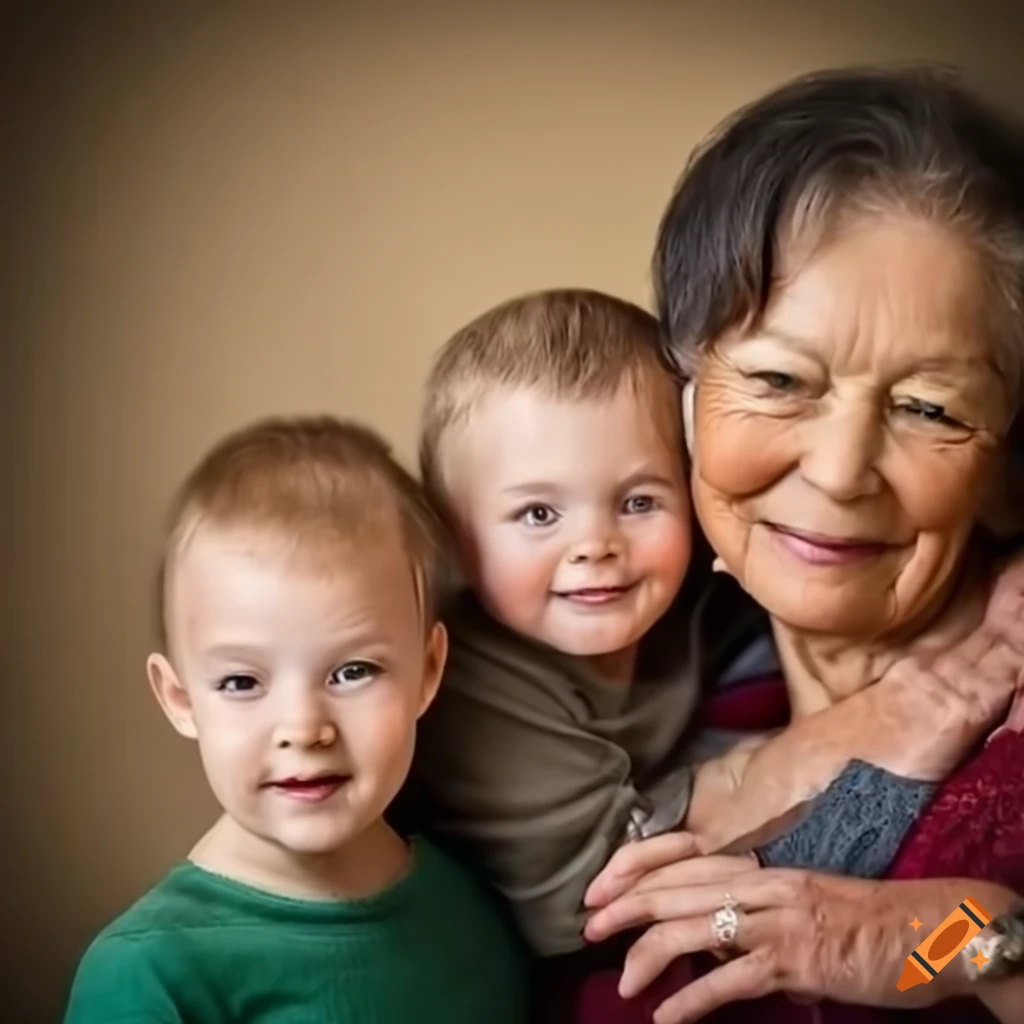 Generational bond between grandparents and grandchild in a family ...