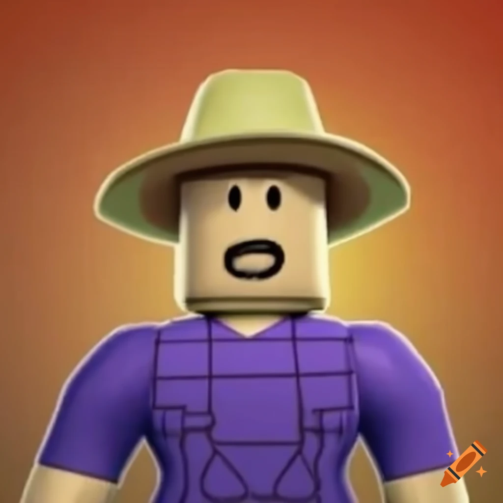 Roblox farmer game thumbnail on Craiyon