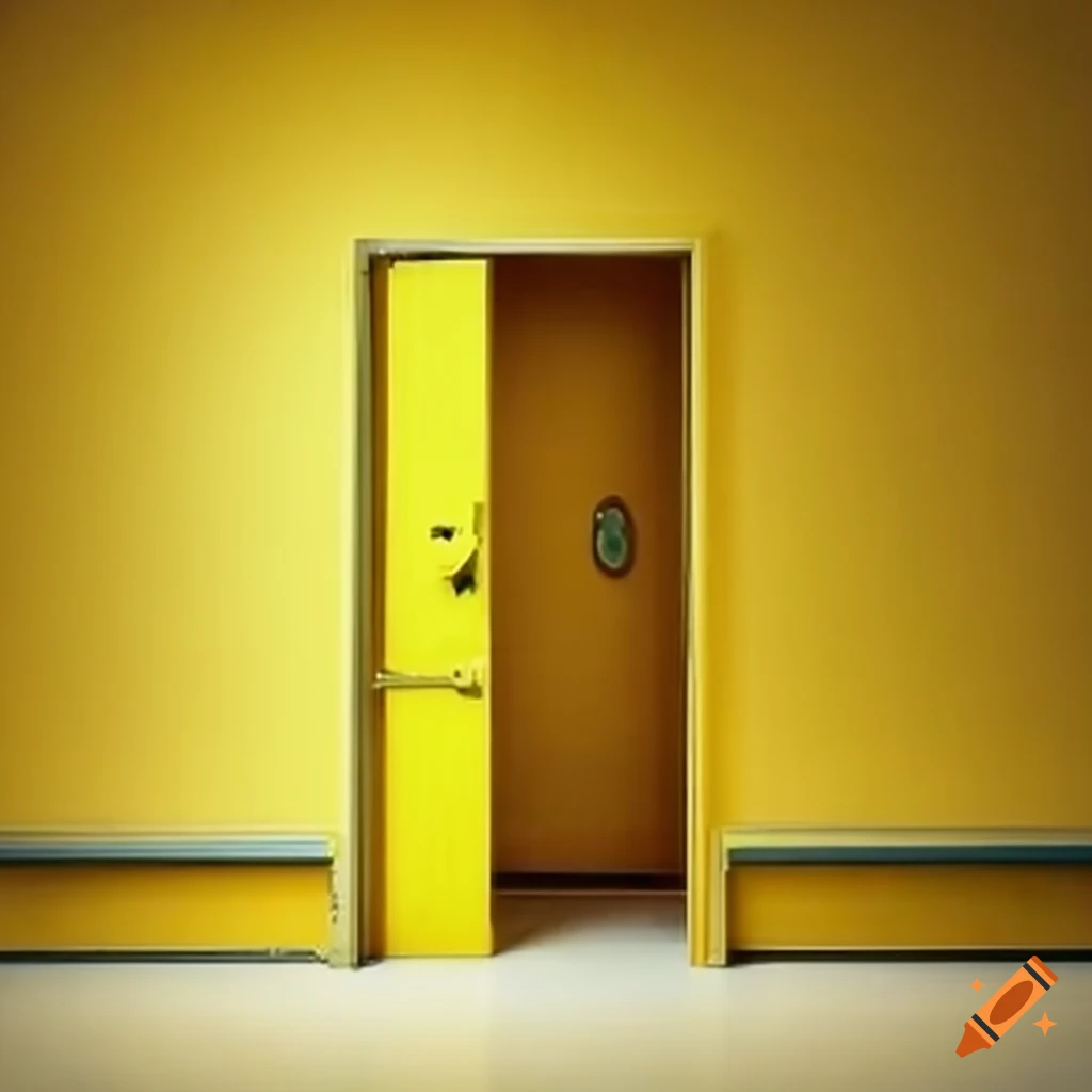 Yellow door at the hospital emergency room on Craiyon