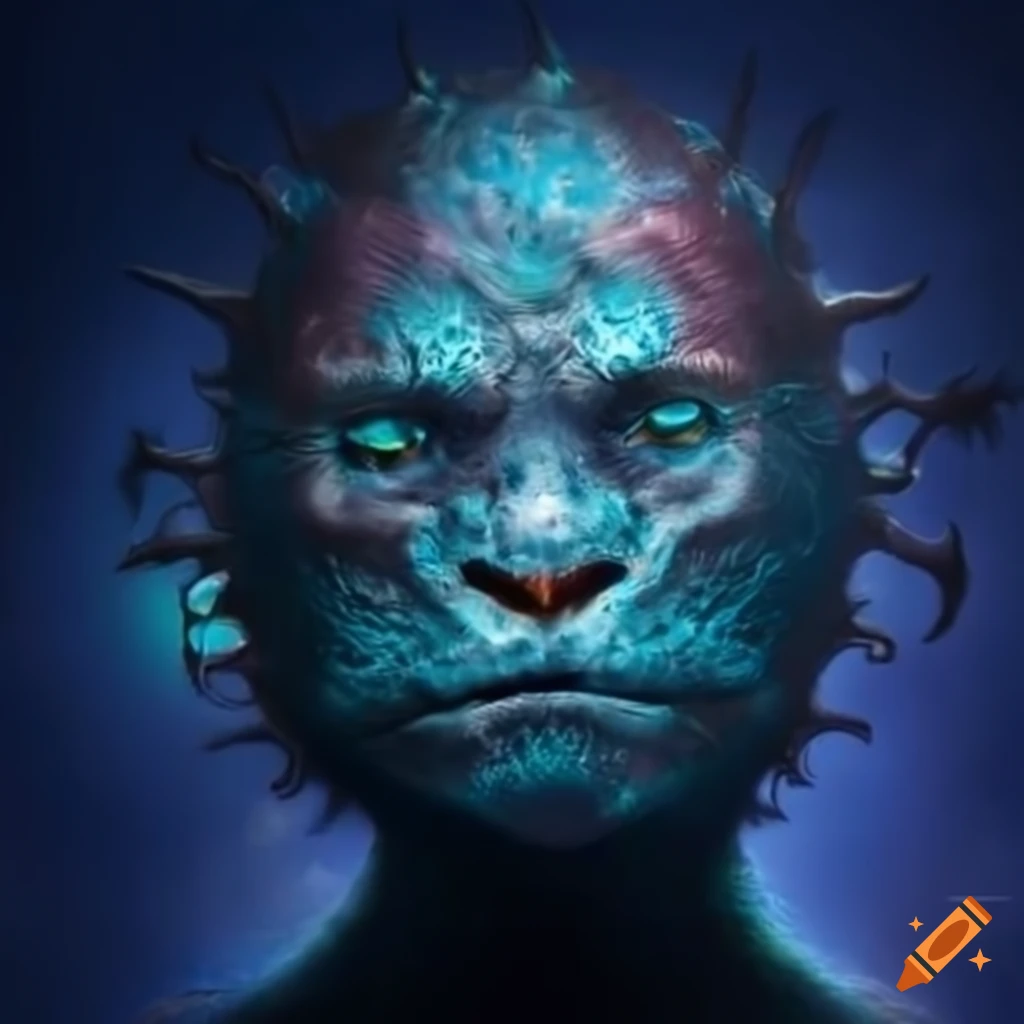 Covid and flu merged into a beastly form on Craiyon