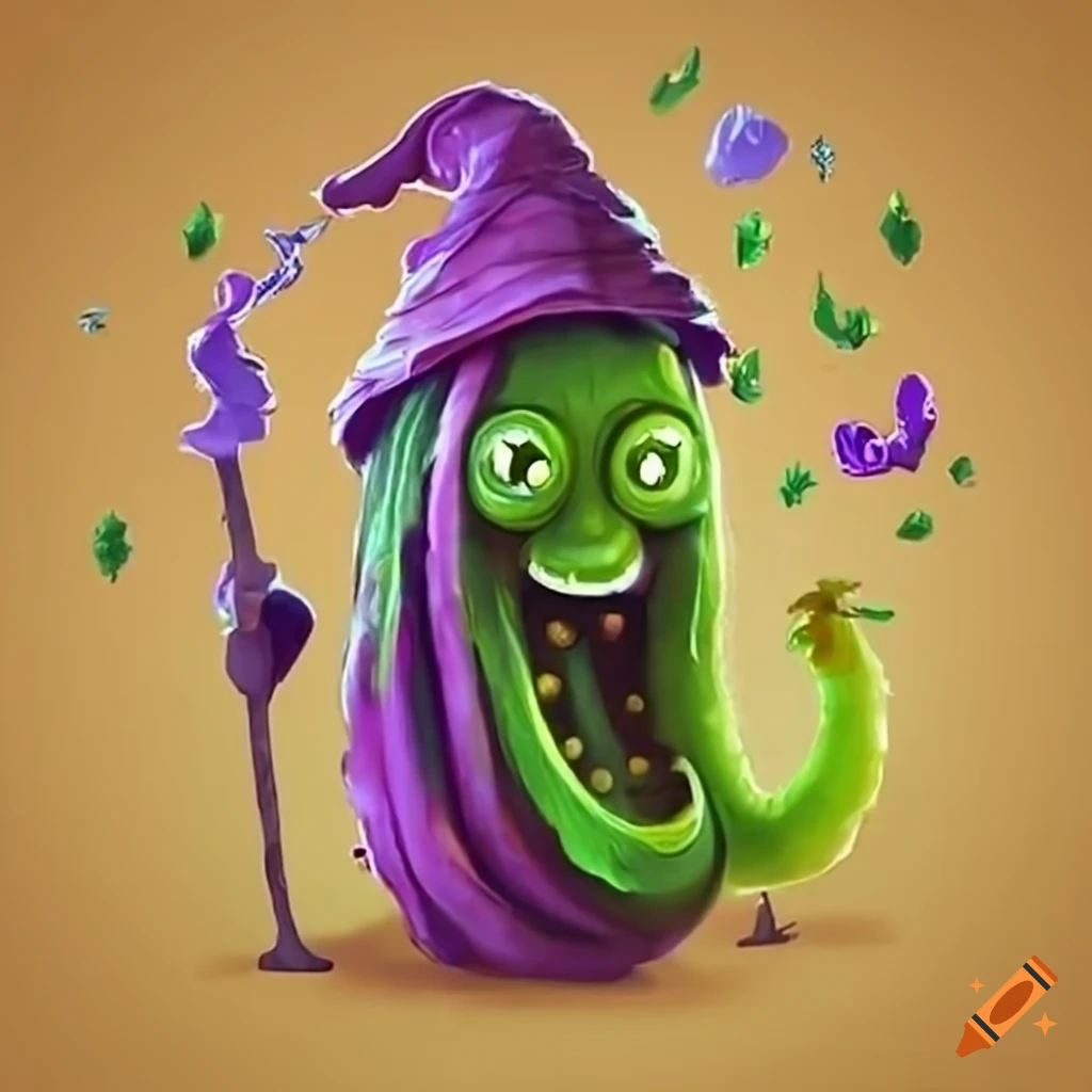 Pickle wizard on Craiyon