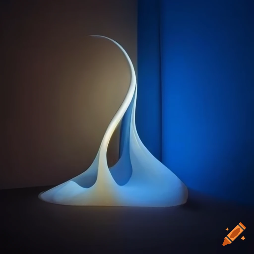 Zaha hadid and pierre paulin's sculpture installation with mysterious ...