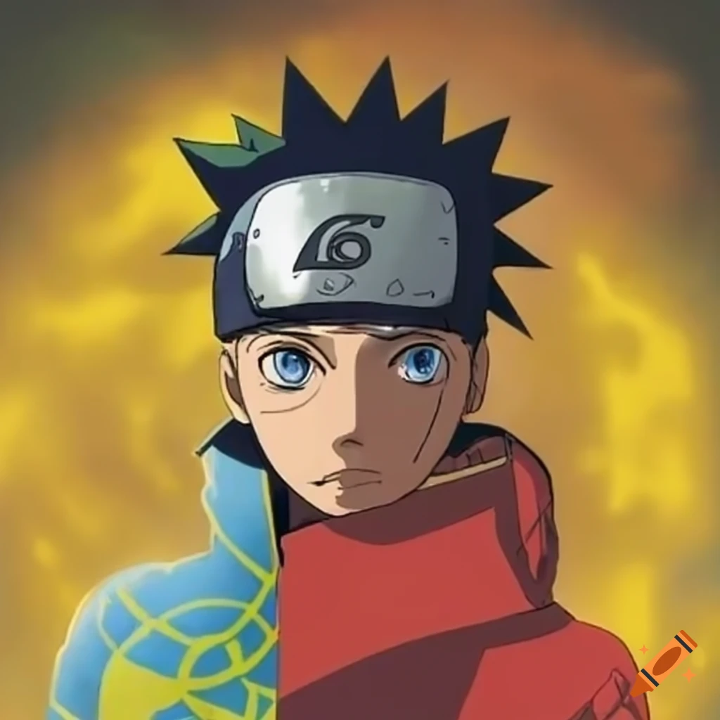 Naruto character holding ethiopian flag on Craiyon