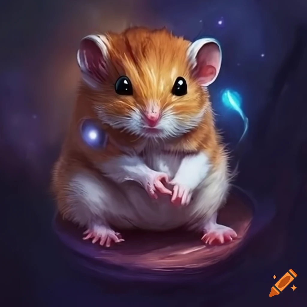 Adorable d&d space hamster on Craiyon
