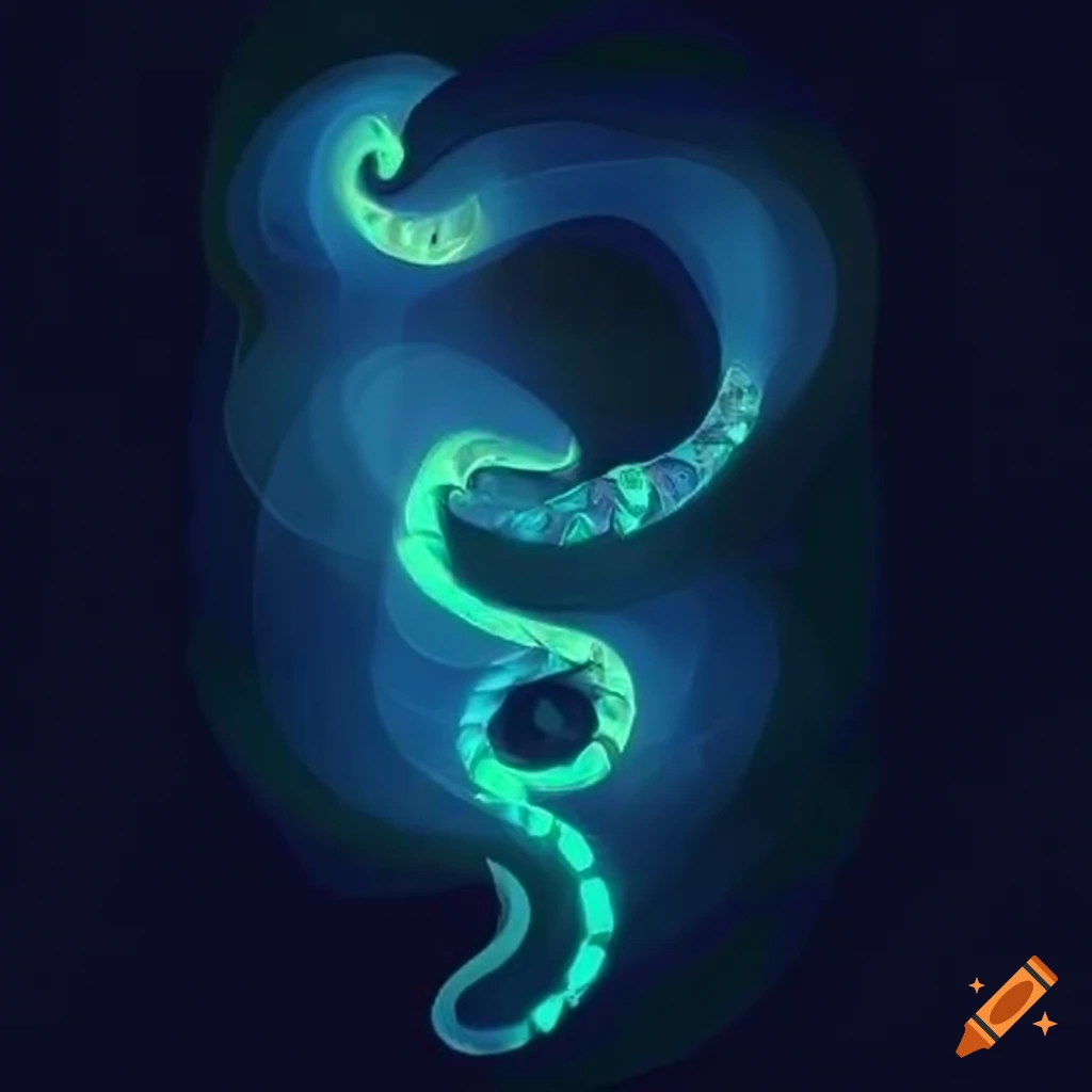 Intricate rune with ethereal and infernal elements in a logo design on ...