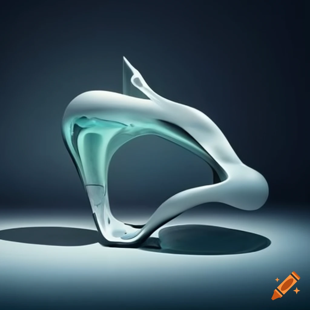 Biomorphic robots made of aluminum and glass, inspired by Zaha Hadid ...