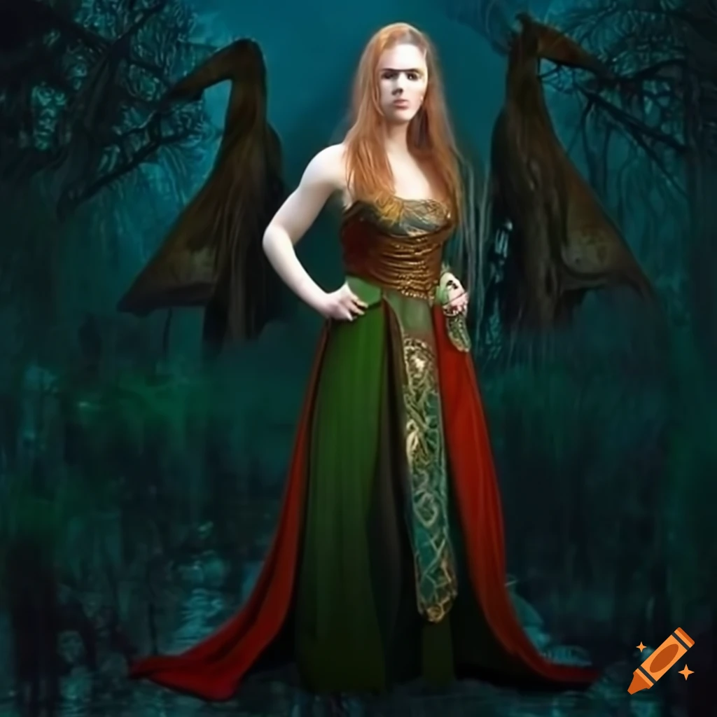 Norse or Celtic woman in hyper-realistic extreme detail on Craiyon