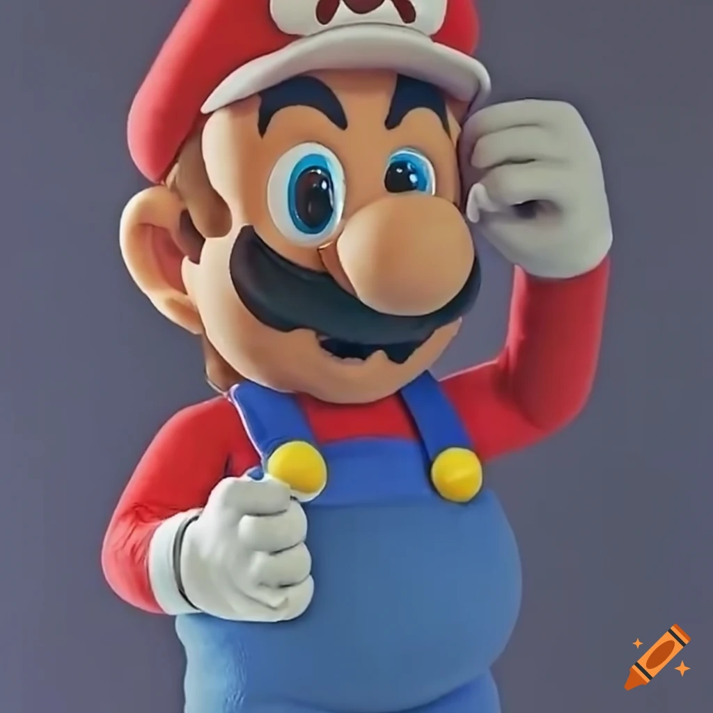 Super mario talking to cookie monster at 711 in an ultra realistic ...