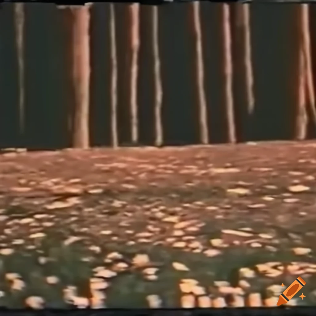 Old computers in a field of flowers with 1980s vhs footage on Craiyon