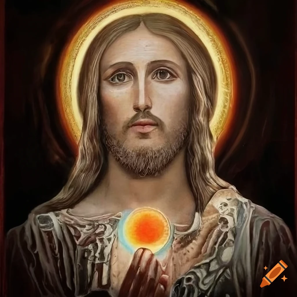 Maximum extreme hyper realistic icon of the creation with hyper ...