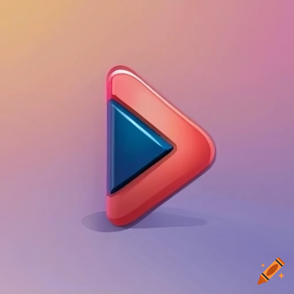 Play button icon on Craiyon