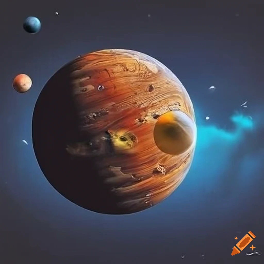 Random planet illustration on Craiyon