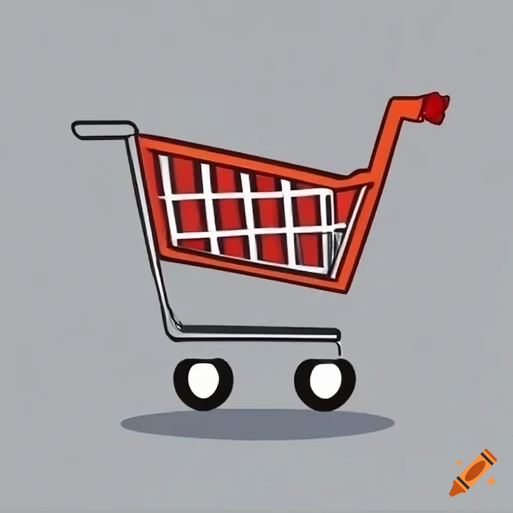 People trading with shopping cart on Craiyon