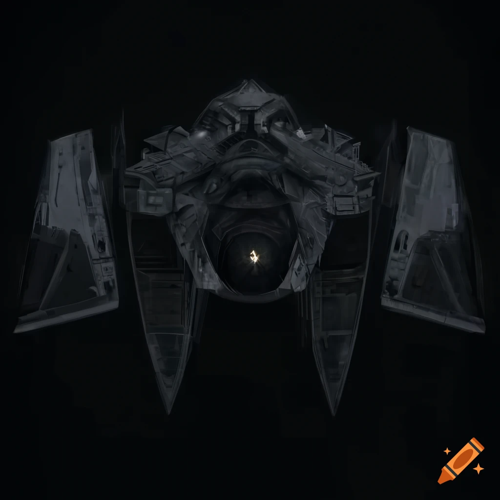 Stealth tie interceptor with gold squadron markings and detailed ...