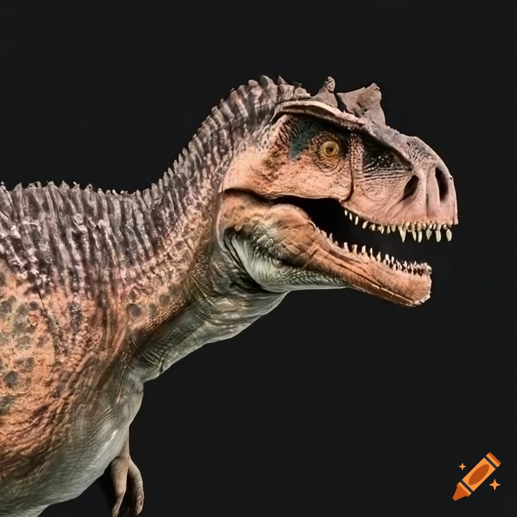 Pair of carnotaurus with intricate color pattern in british columbia ...