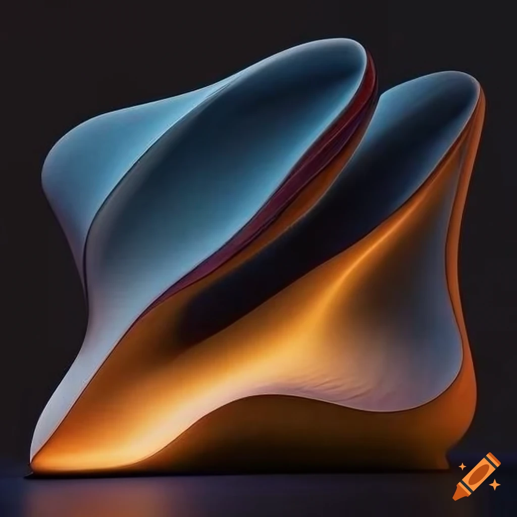 Zaha hadid's biomorphic wall sculpture in velvet and translucent light ...