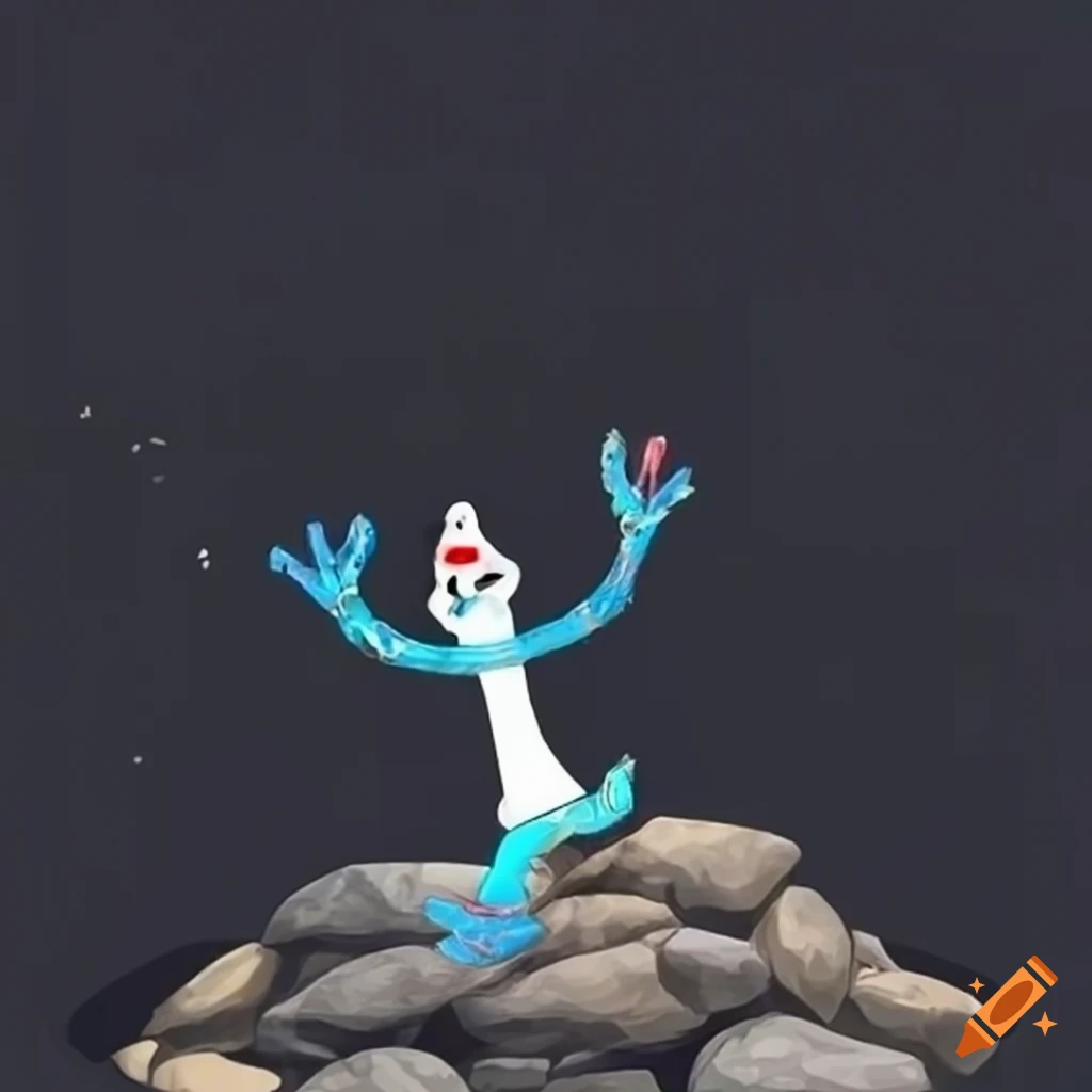 Stone falling sky wallpaper for smartphone on Craiyon