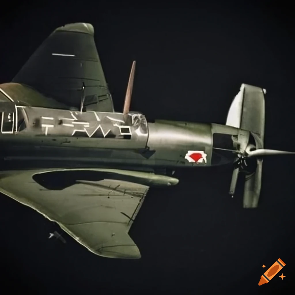 Junkers ju 87 ww2 plane in vintage photo on Craiyon