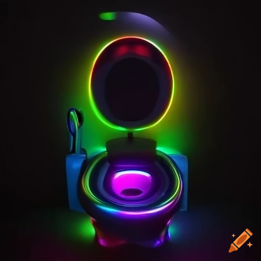 Rgb gaming toilet on Craiyon