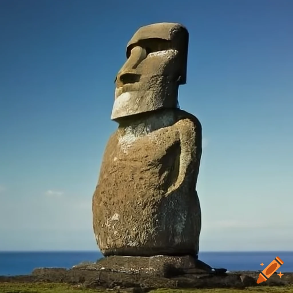 Easter island statues posed as orthodox jews on Craiyon