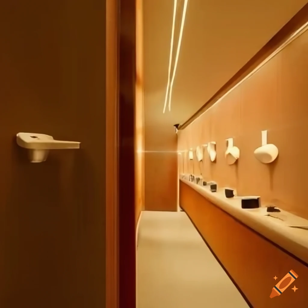 Liminal space restroom on Craiyon