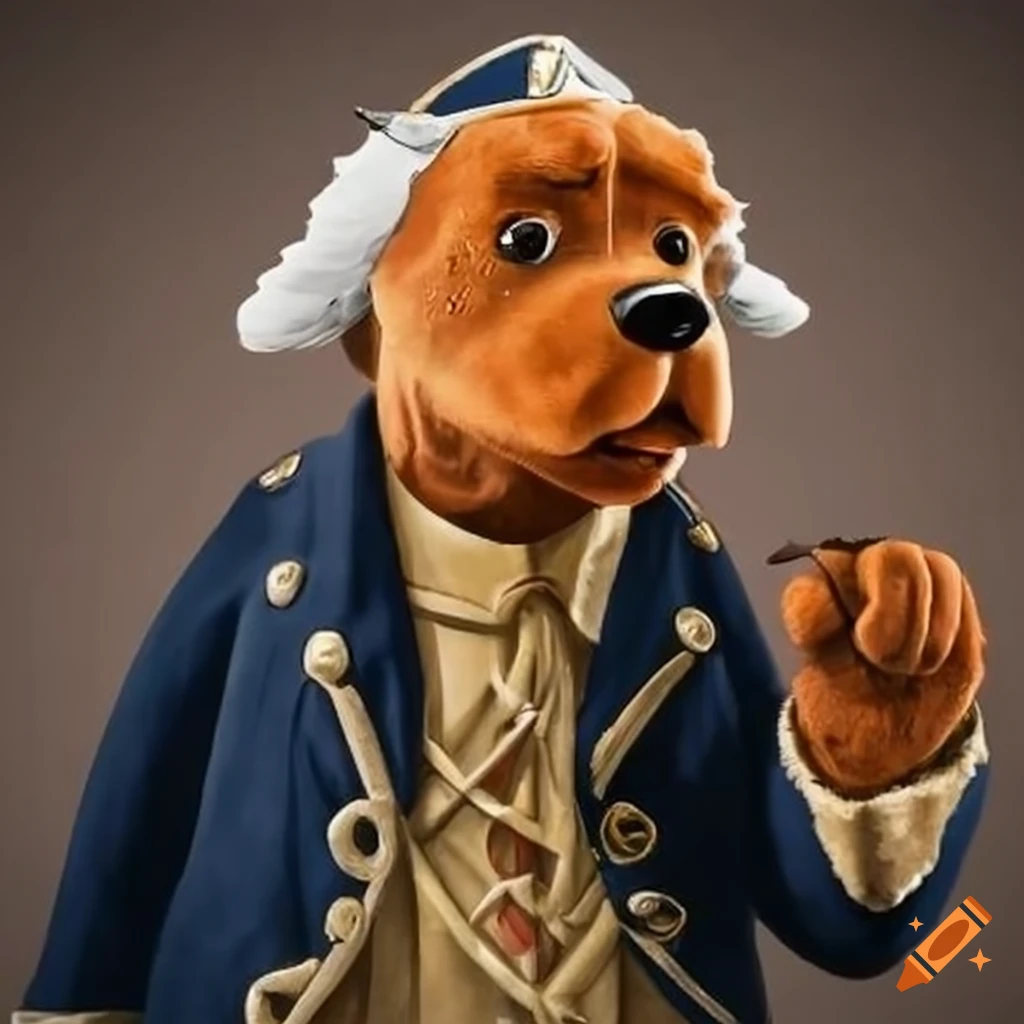 McGruff the Crime Dog portraying George Washington crossing the ...