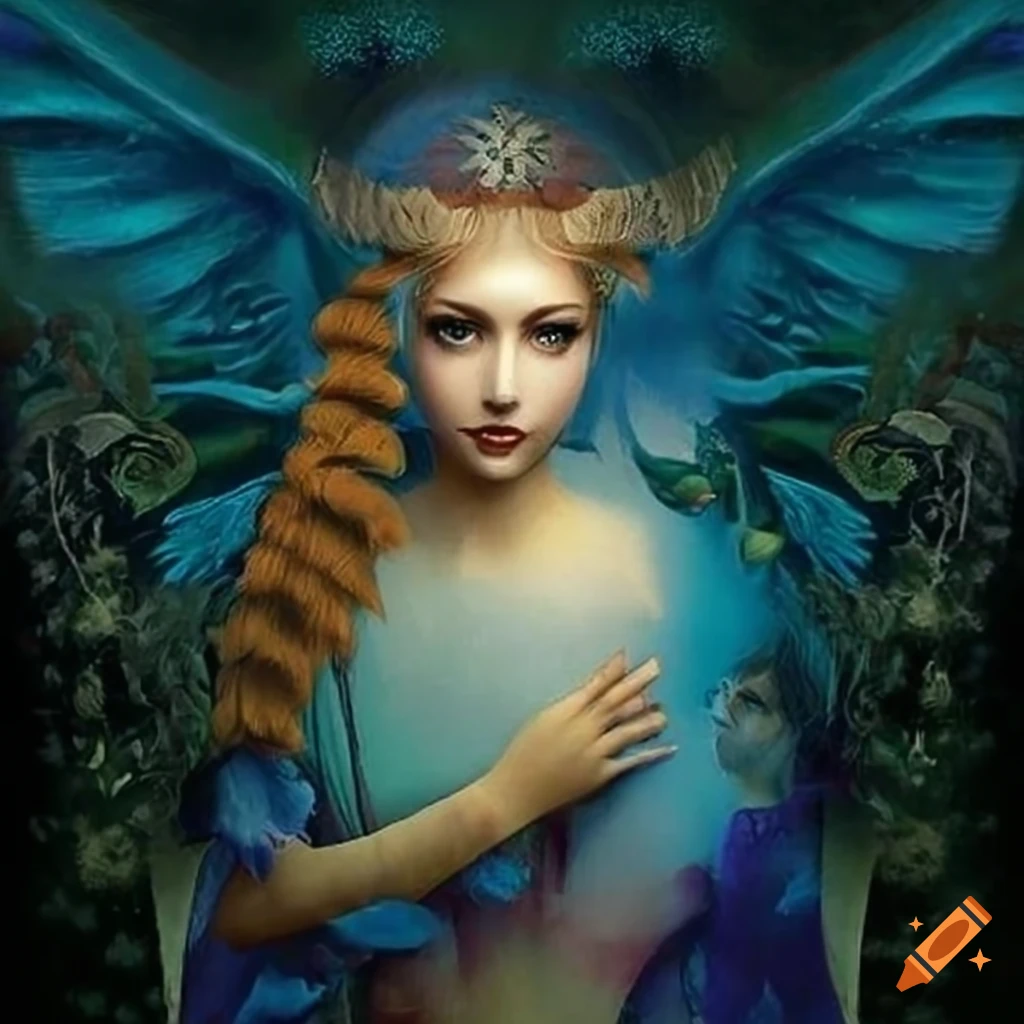 Hyperrealistic digital art of a fairy goddess with influences from ...