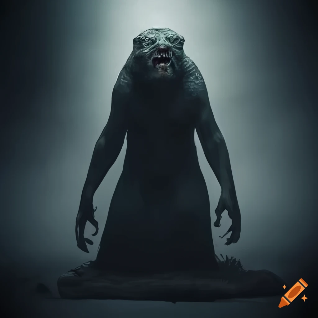 Mistrustful monster on Craiyon