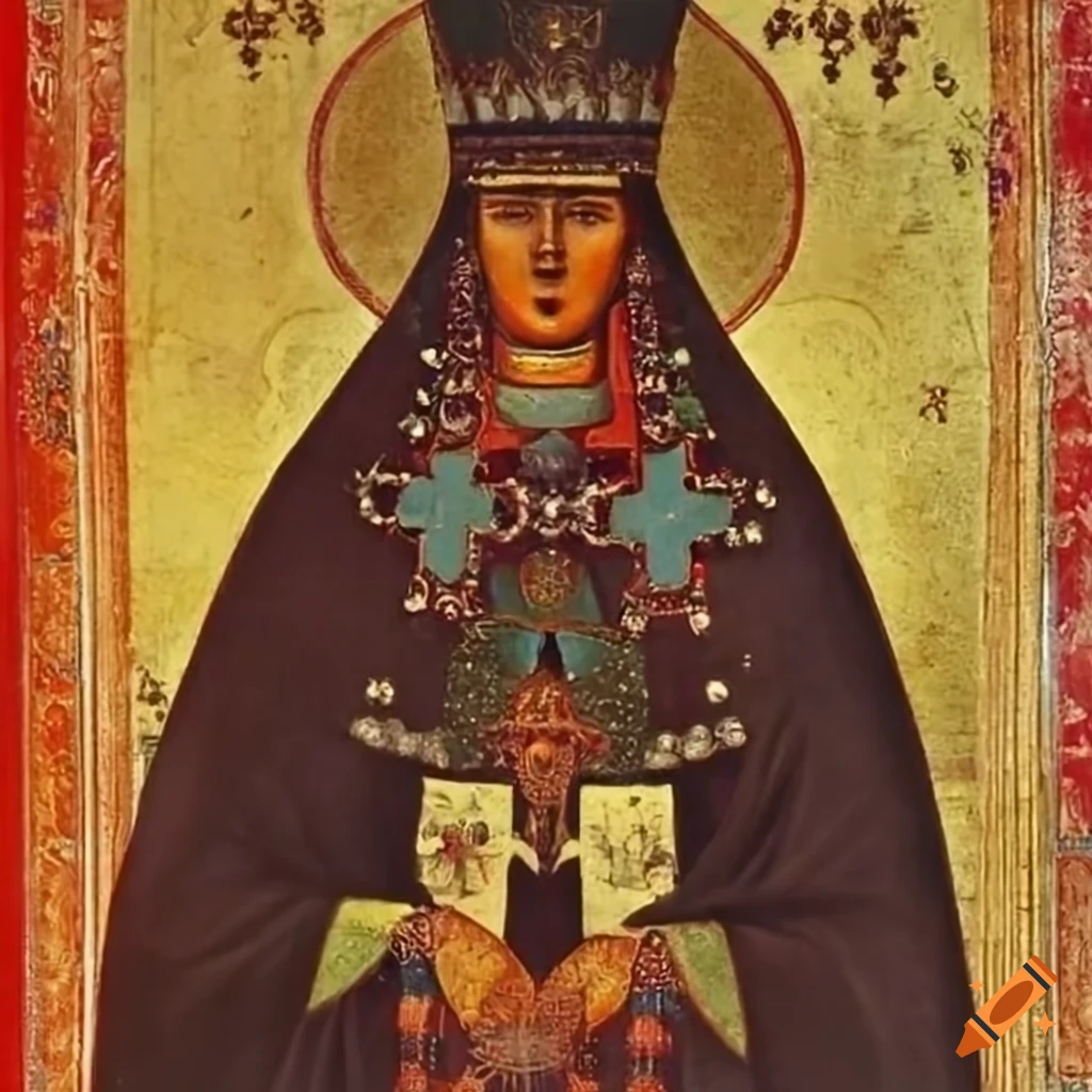 Empress Saint Olga of Kiev, a commanding and influential historical ...
