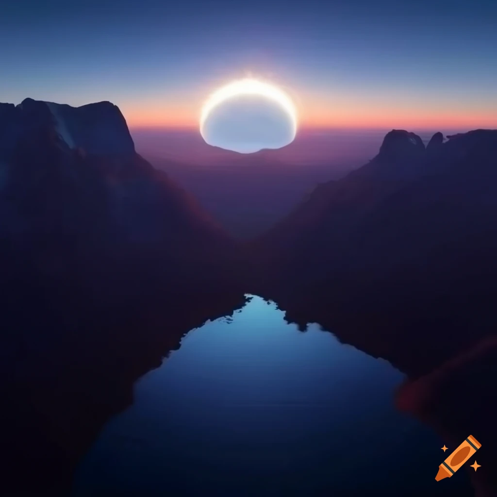 Vast landscape in hyper-realistic 3d render paying homage to robert ...