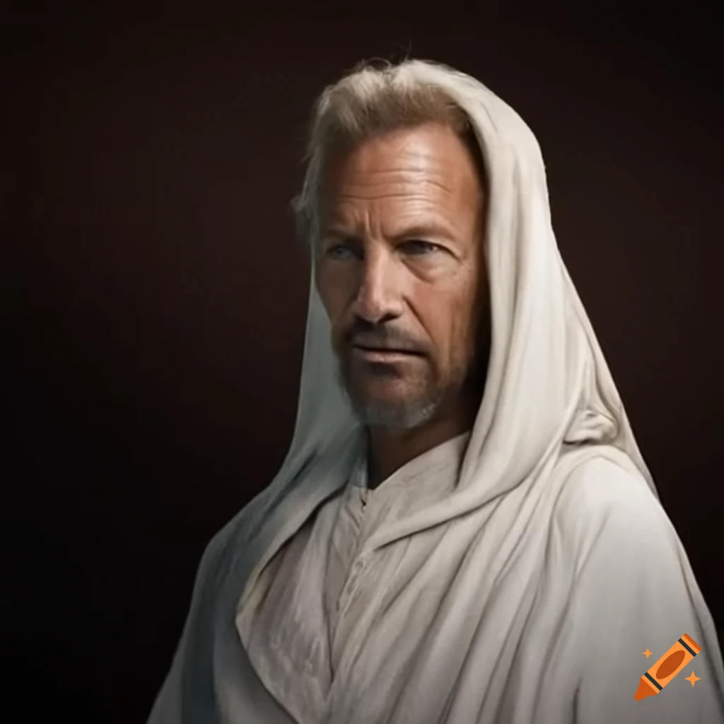 Kevin costner portraying jesus christ on Craiyon