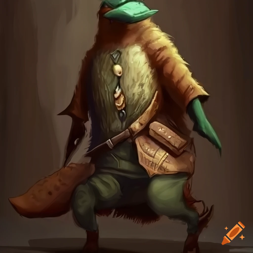 Platypus saboteur character for root rpg on Craiyon