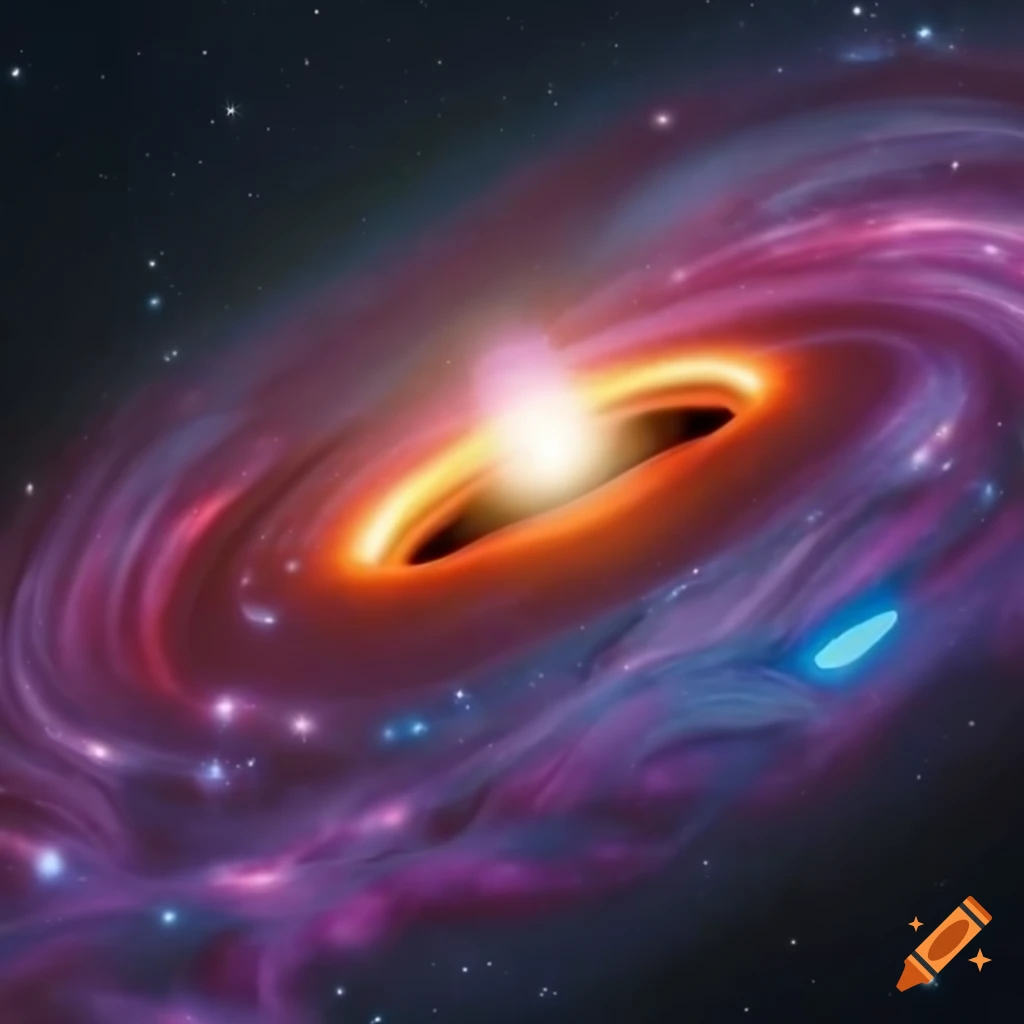 Unveiling the enigma captivating realism of the cosmic black hole on Craiyon