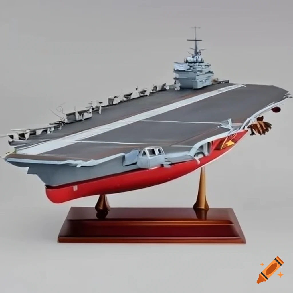 Unique design aircraft carrier model on Craiyon
