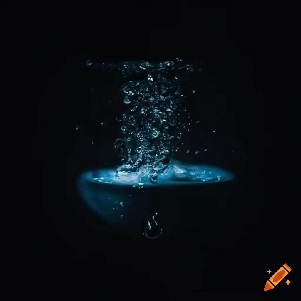 Captivating image of water breaking out of an enclosure on Craiyon