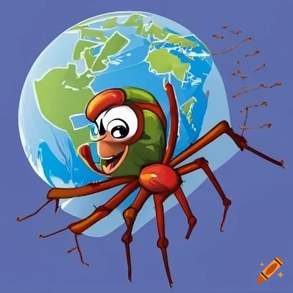 Humorous spider soldier on a world-saving mission on Craiyon