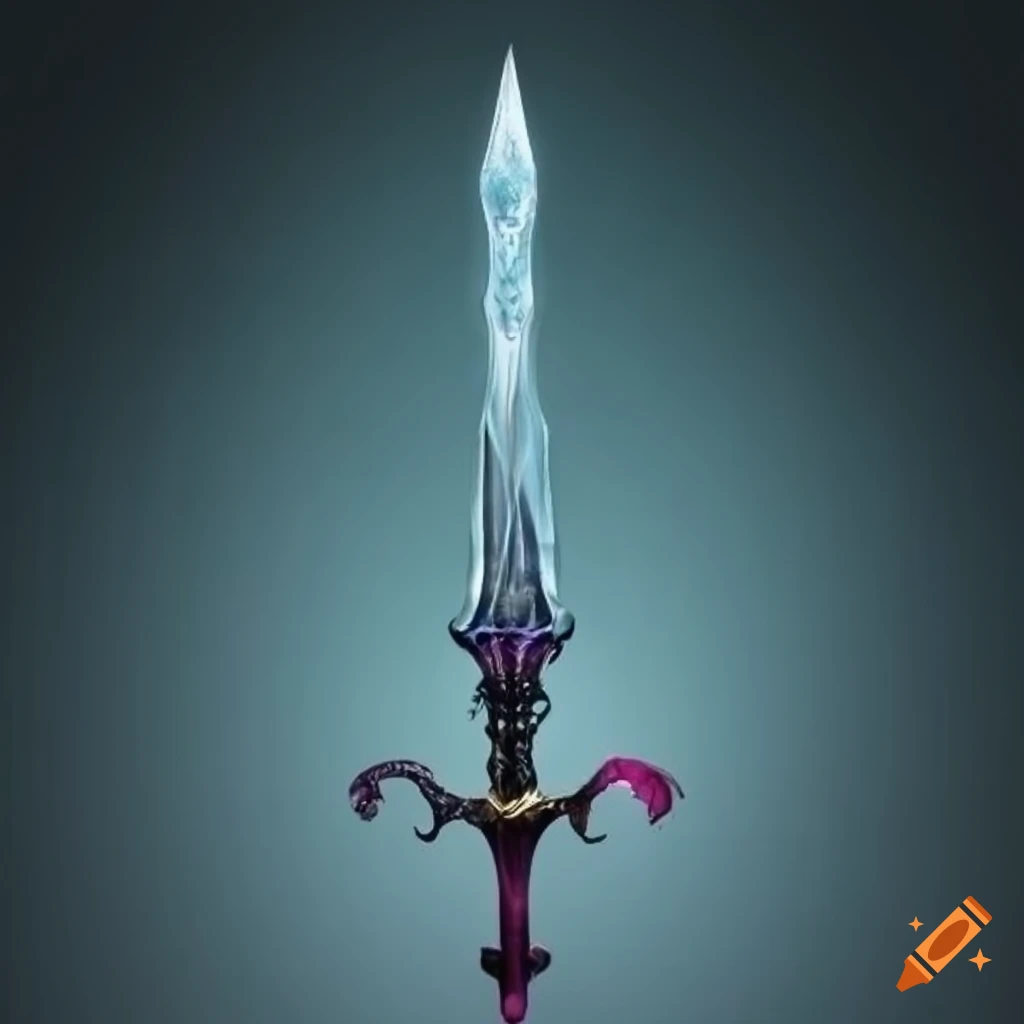 Transparent fancy sword on Craiyon